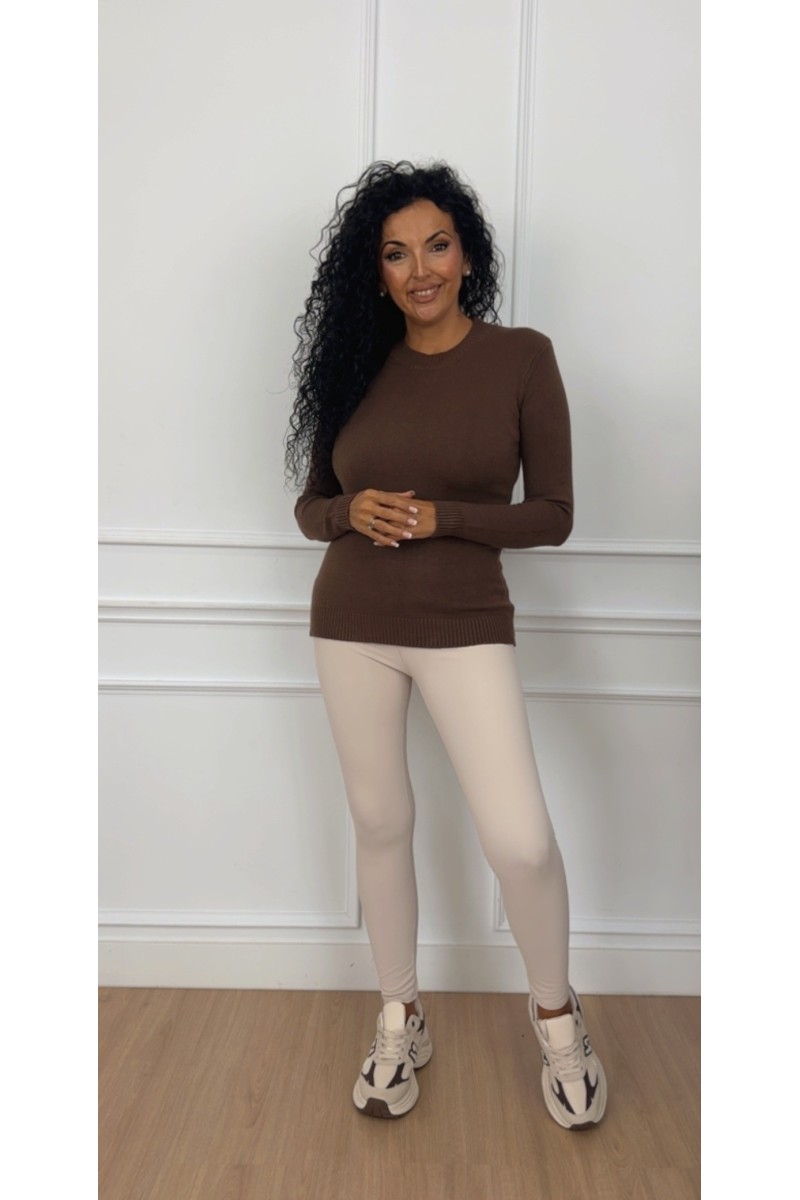 Jersey básico cuello redondo